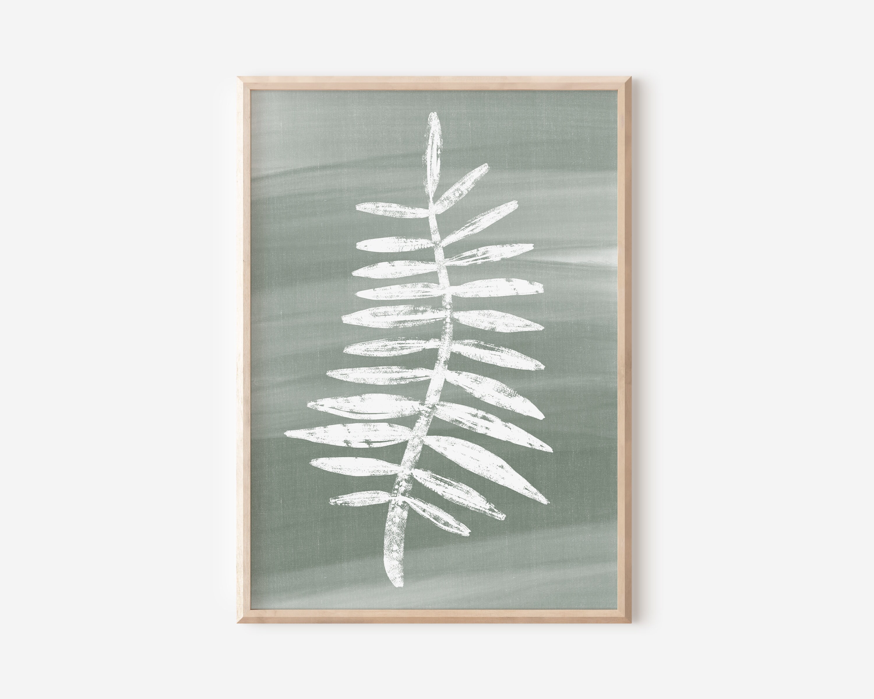 Set of 3 Green Botanical Prints Digital Botanical Prints - Etsy