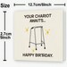 Old Birthday Walker Funny Birthday Card Greeting Card Blank - Etsy