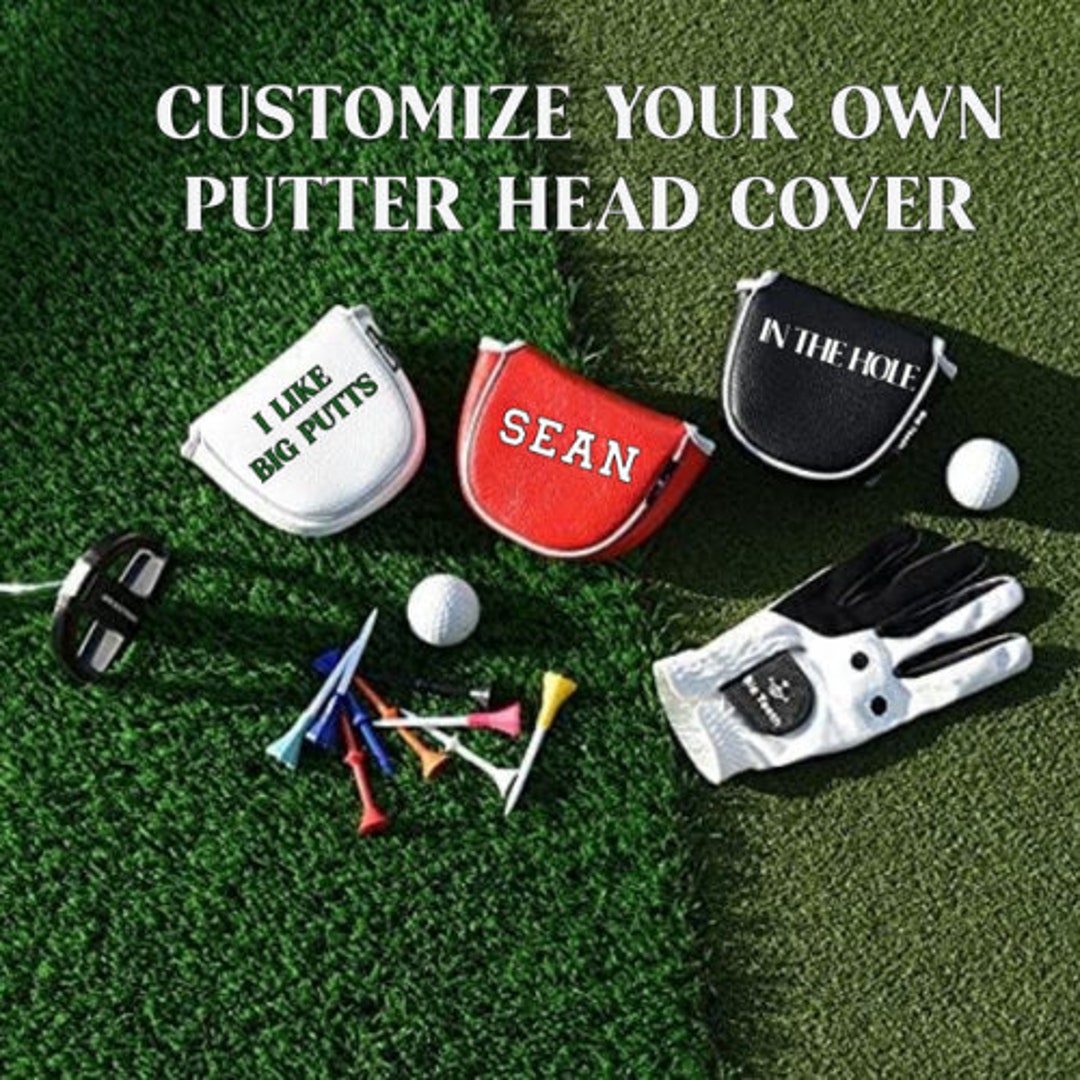 Custom Putter Head-cover (wide Center Shafted) | Magnetic | Leather ...