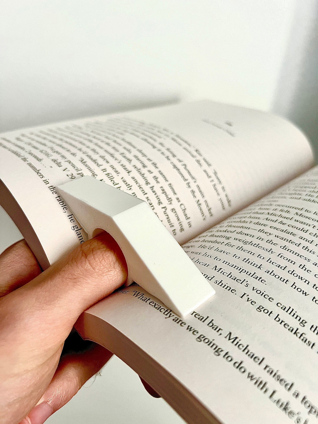 Book Page Holder, 3D Printed Page Holder, Thumb Page Holder, Book ...