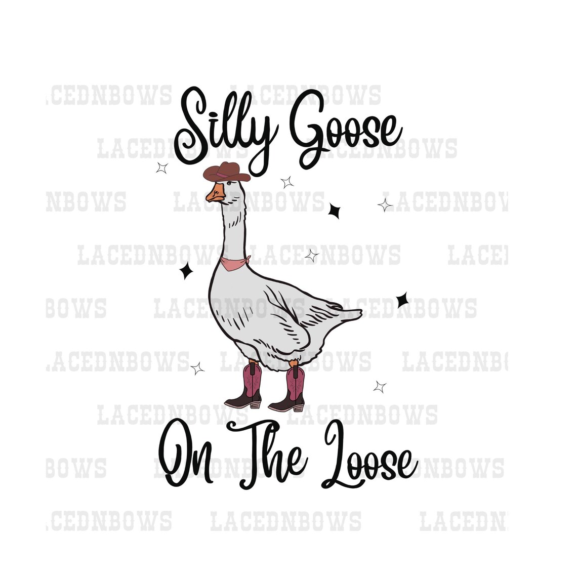 Silly Goose PNG 300 Dpi Instant Download Sublimation Uvdtf File Shirt ...