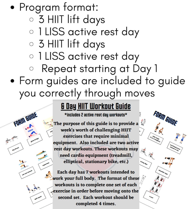 Interactive Workout Plan and Tracker Journal, Digital Workout Plan ...