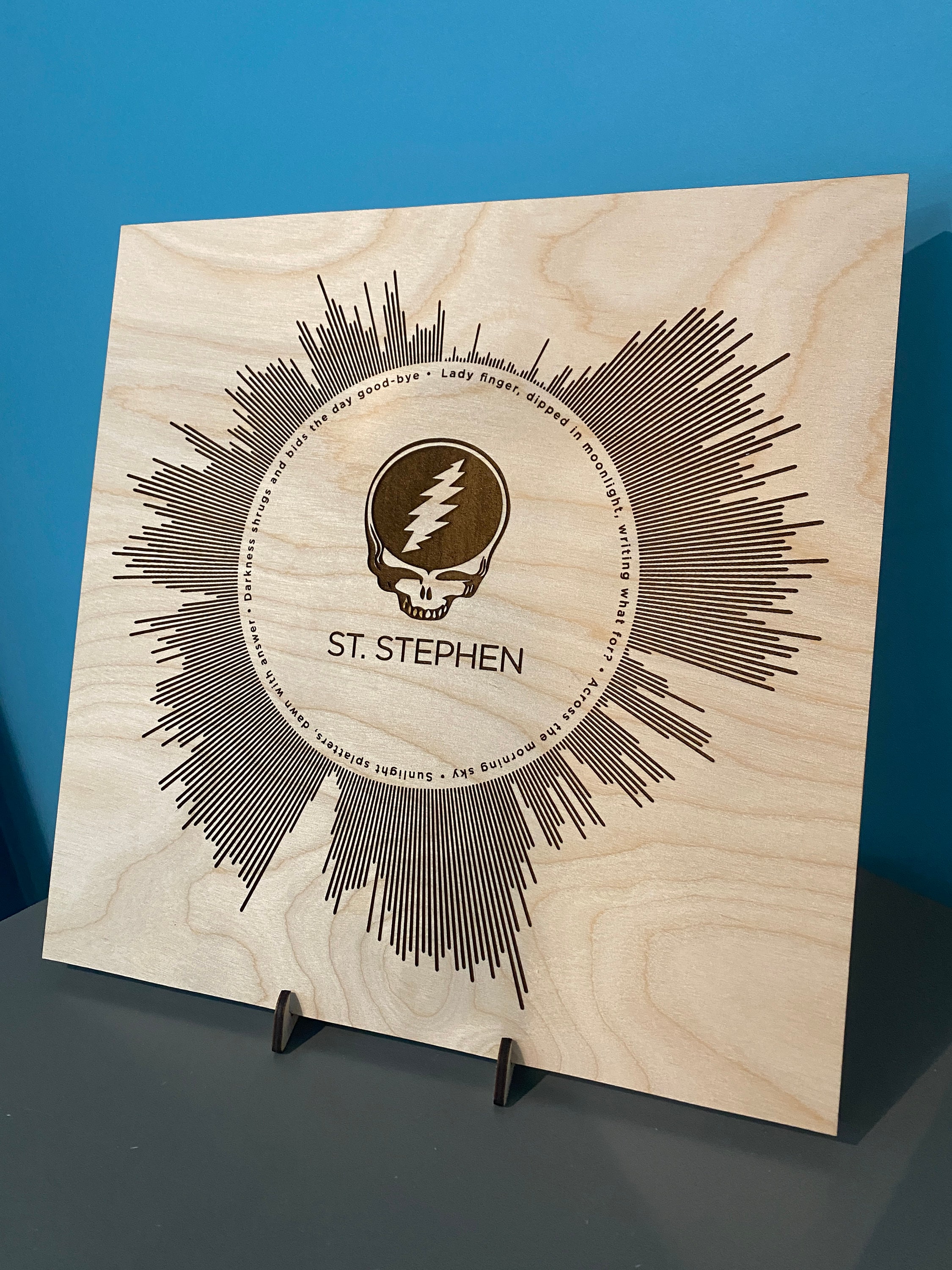 Grateful Dead - Engraved Sound Wave Art - Etsy