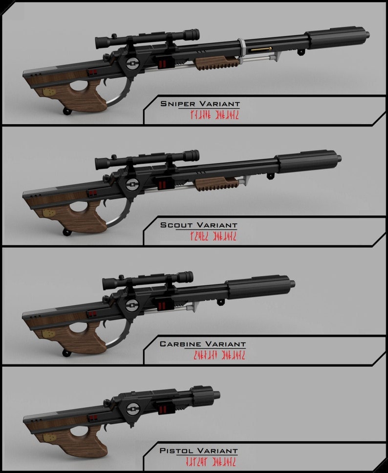 Star Wars EE-13 Blaster Rifle System Carbine Variant | Etsy