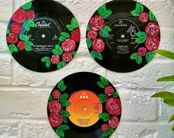 Painted Records | Etsy