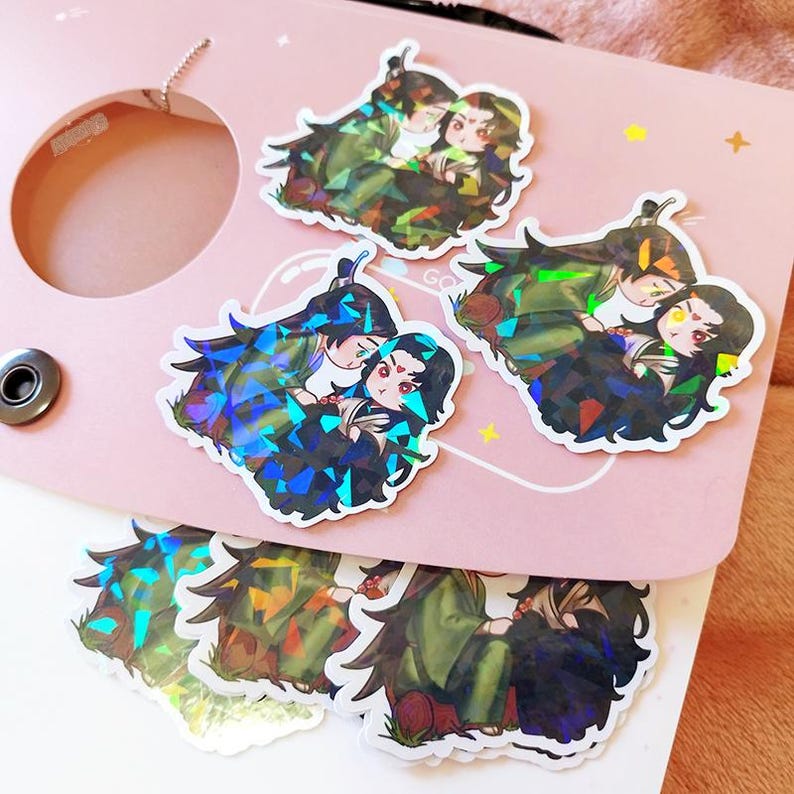SVSSS Bingqiu Chibi Holo Sticker, Scum Villain Self Saving System ...