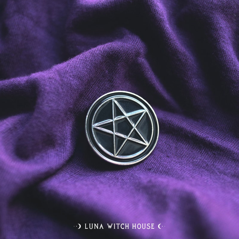 Pentagram Pin - Etsy