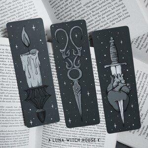 Gothic Bookmark Set – Witchy Art, Dark Academia Reader Gift - Etsy