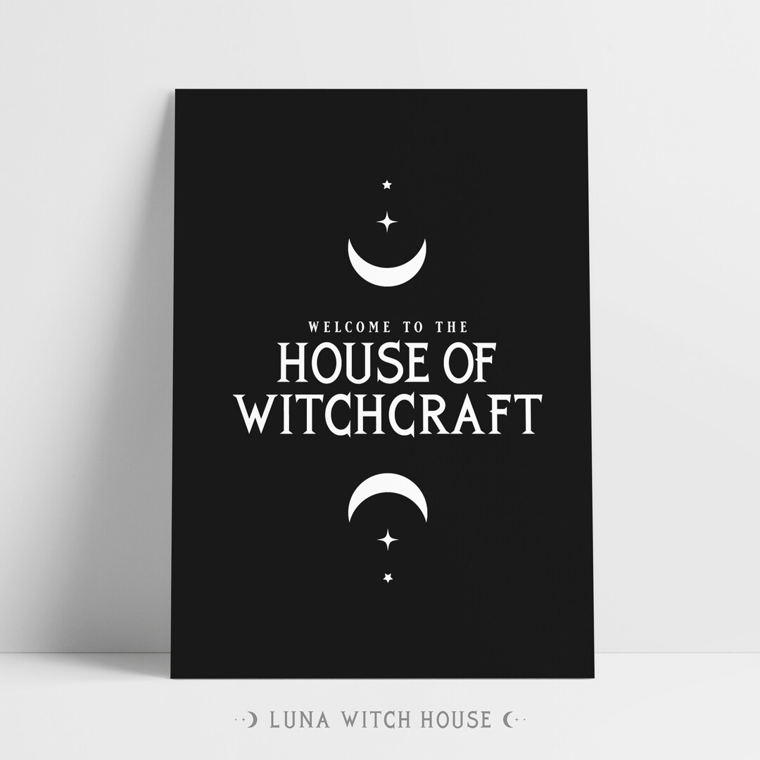 House of Witchcraft Art Print - Gothic Home Decor - Etsy
