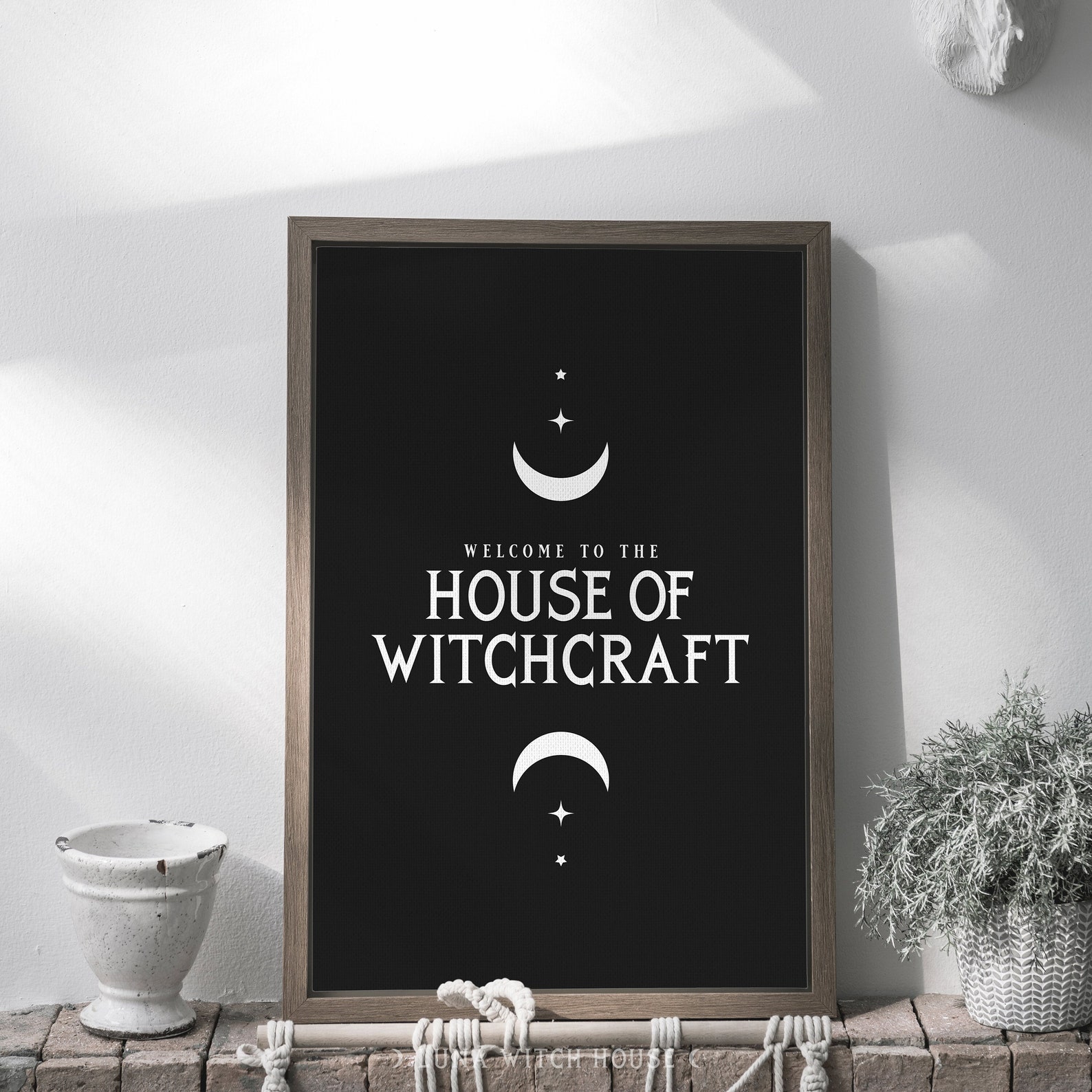 House of Witchcraft Art Print - Gothic Home Decor - Etsy