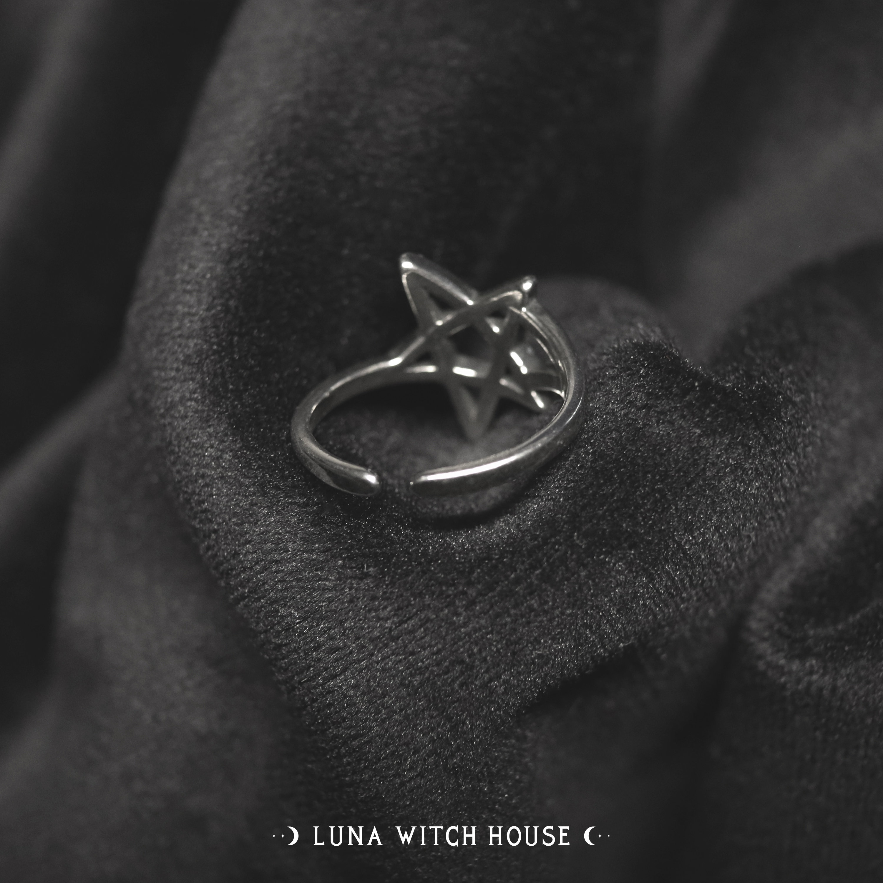 Striking Adjustable Star Ring Witch Ring, Star Ring, Adjustable Ring ...