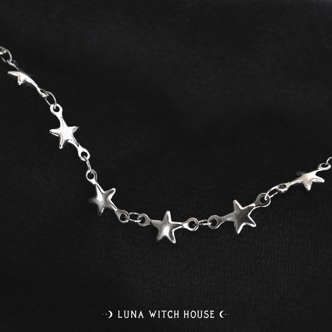 Star Choker Necklace – Celestial Jewelry, Witchcore Fashion - Etsy