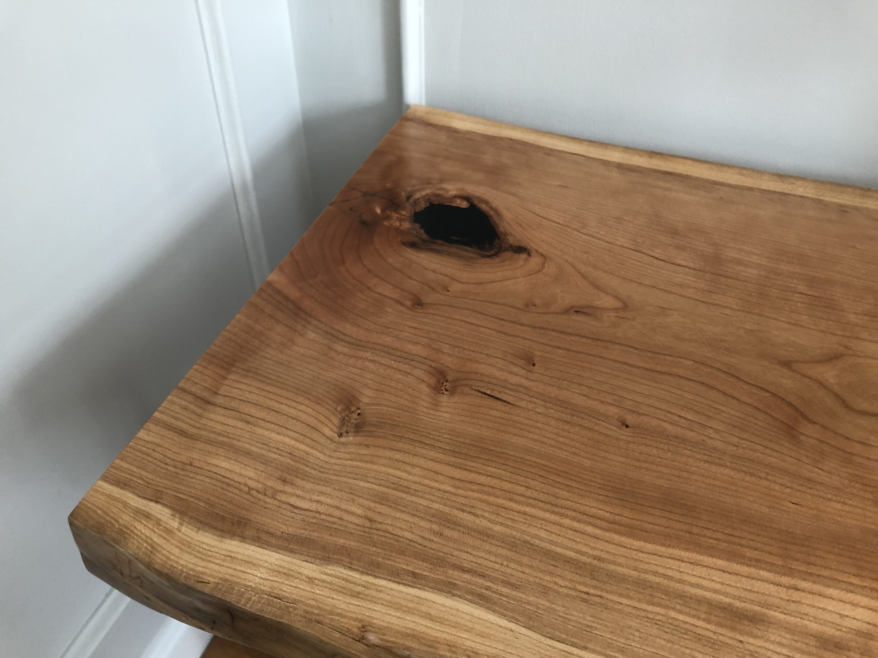 Custom Live Edge Cherry Bench - Etsy