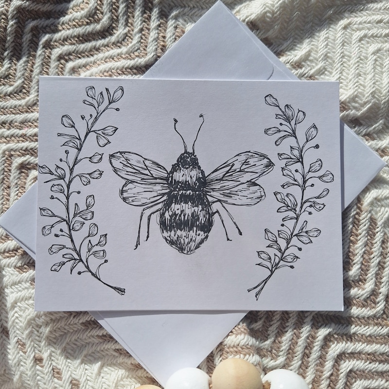 Bumblebee Card - Etsy