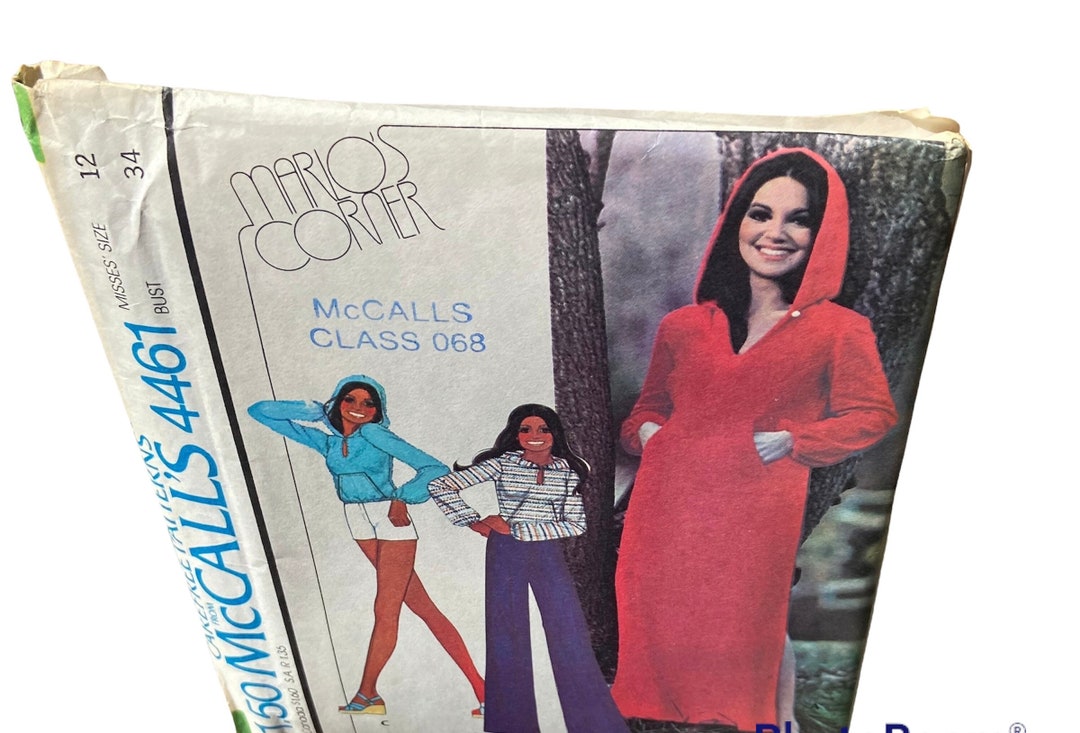 1975 Mccall's 4461 Sewing Pattern Sz 12 Marlo's Corner Marlo Thomas ...