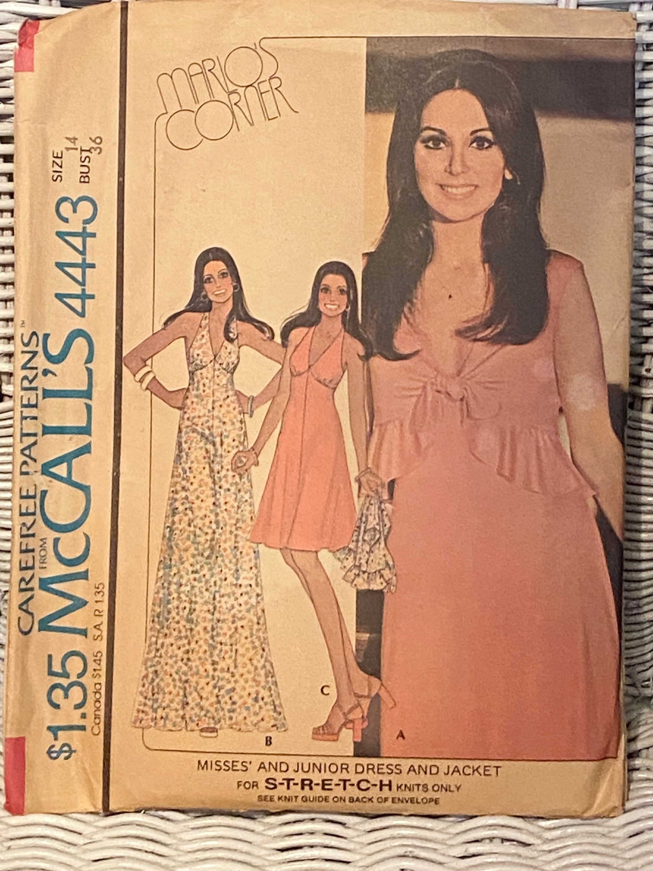 Marlo Thomas 1975 Mccall's 4443 Sewing Pattern Sz 14 Marlo's Corner ...