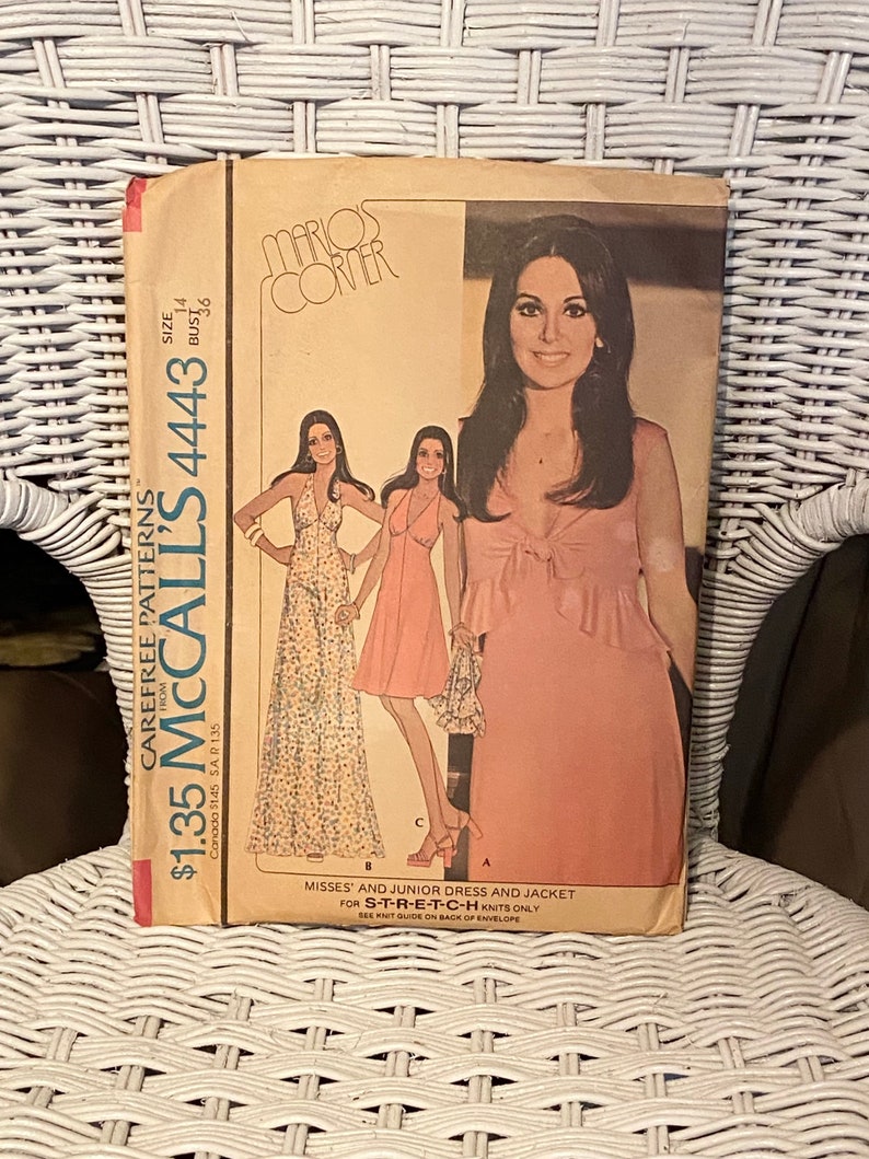 Marlo Thomas 1975 Mccall's 4443 Sewing Pattern Sz 14 Marlo's Corner ...