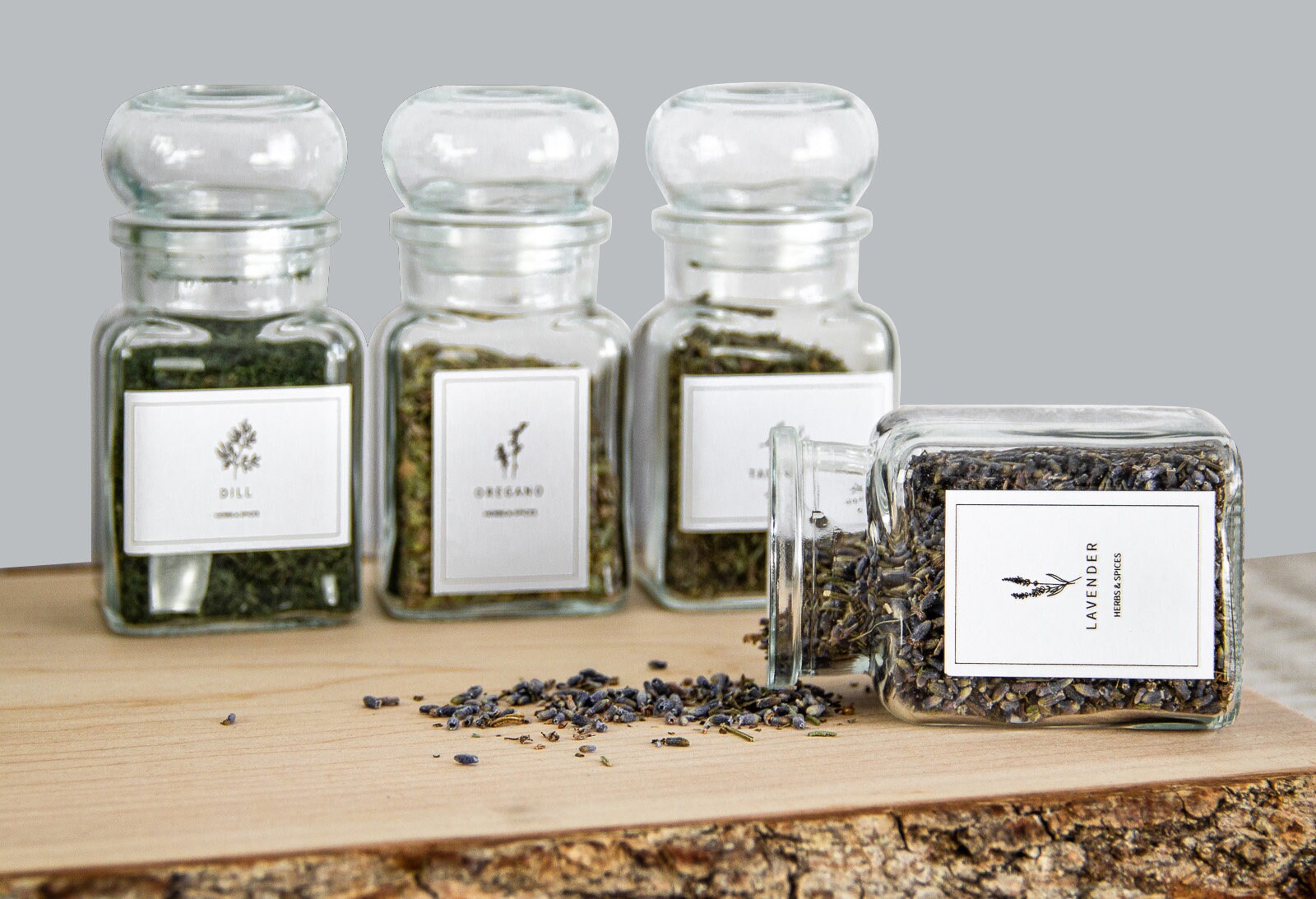 Herb Labels,waterproof Labels,pantry Organization,minimalist Spice Jar ...
