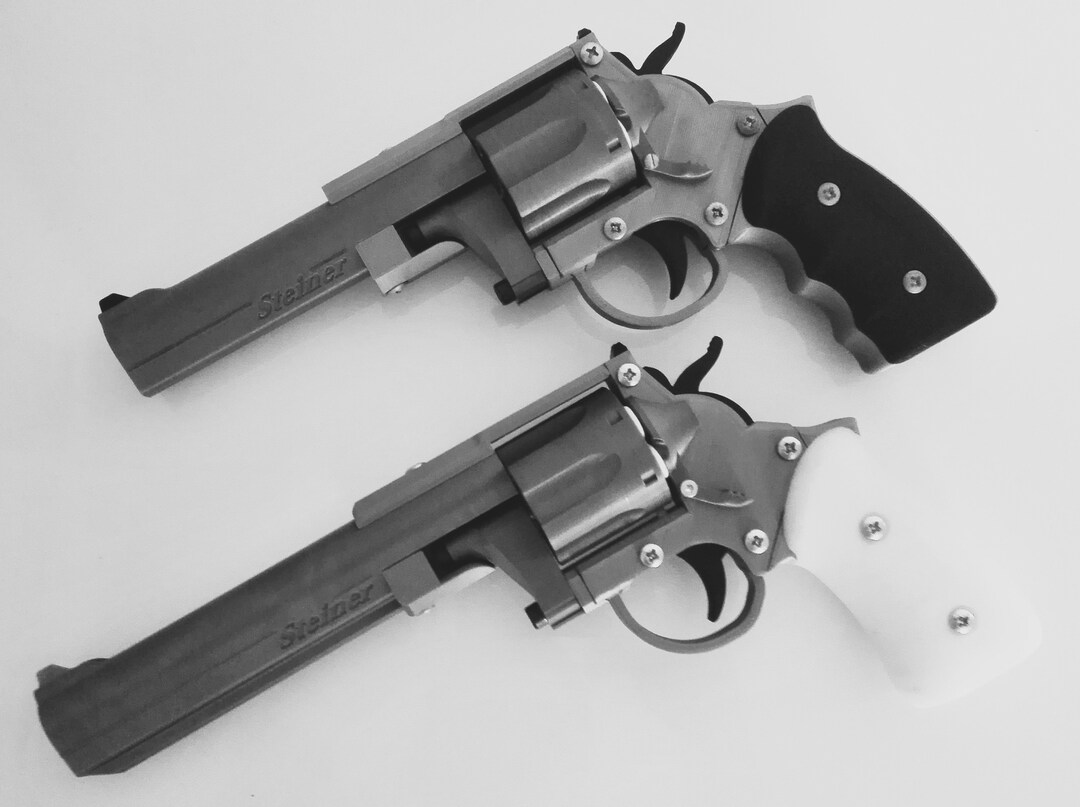 Revolver Gun 3D Stl Archivo icónico Gun stl Custom Gun 3d Stl archivo ...