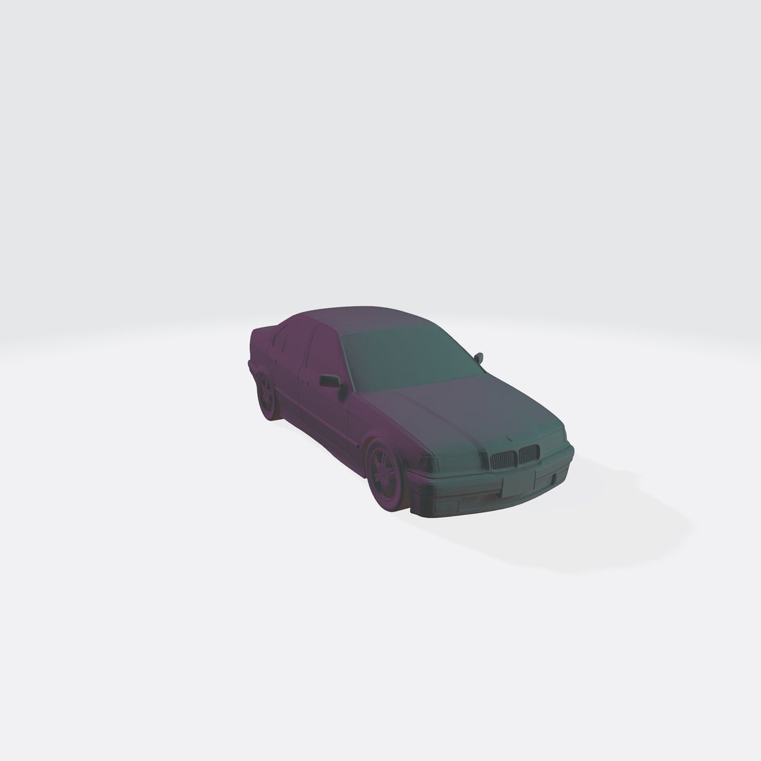 BMW E36 Sedan 3D Stl-Datei kultige Autos stl Super Car 3d Stl-Datei 3D ...