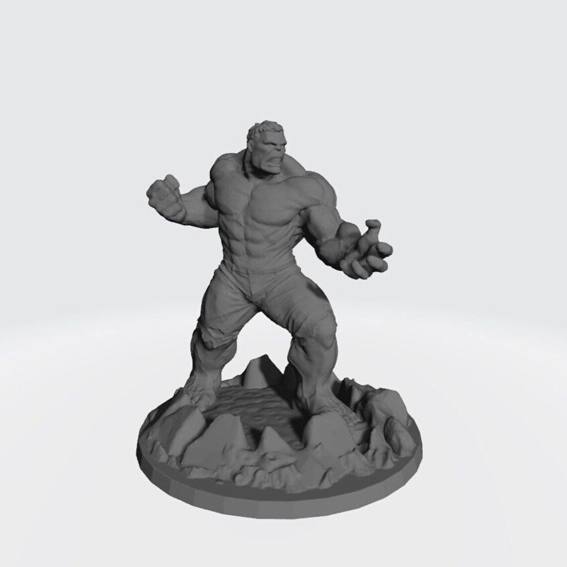 Hulk and Base 3d Stl Super Hero Stl File Ready to Print Models 3d ...