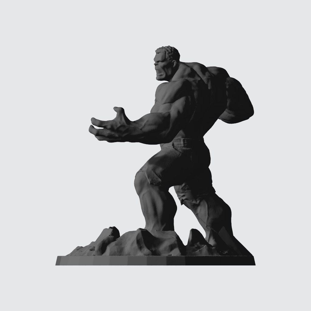 Hulk and Base 3d Stl Super Hero Stl File Ready to Print Models 3d ...