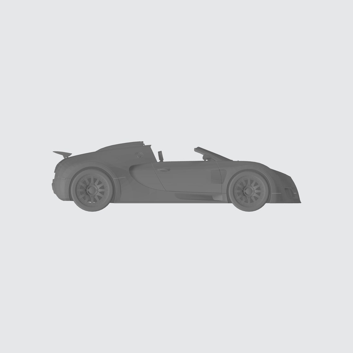 Bugatti Veyron 3D Stl File Iconic Cars Stl Super Car 3d Stl File 3D ...