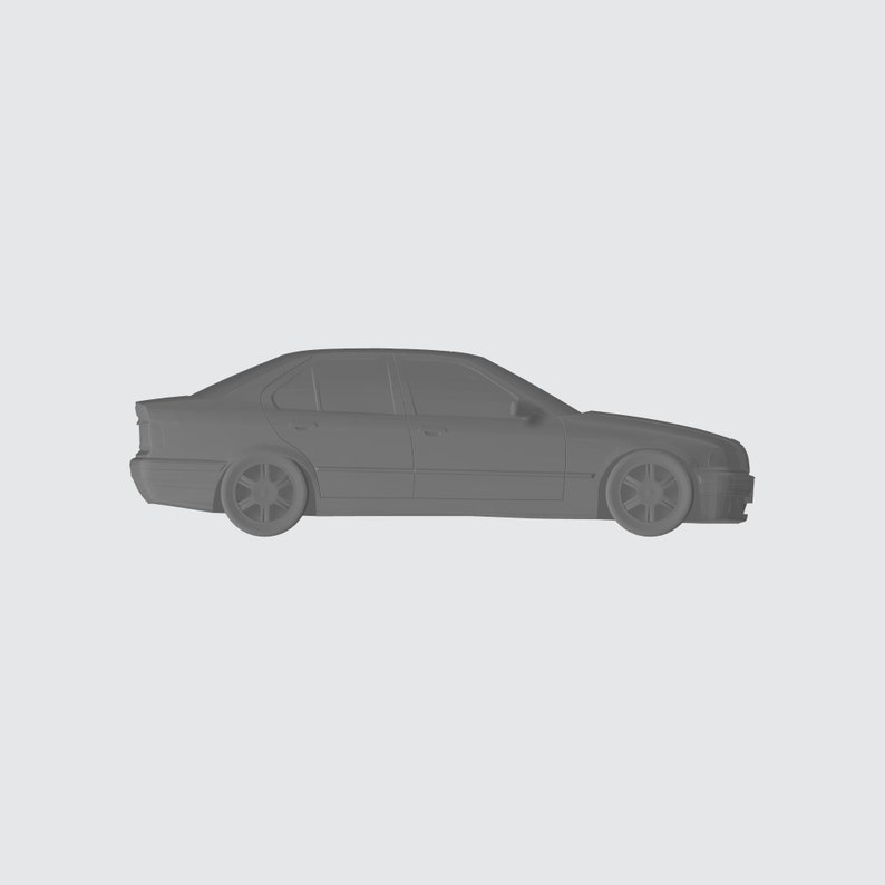 BMW E36 Sedan 3D Stl-Datei kultige Autos stl Super Car 3d Stl-Datei 3D ...