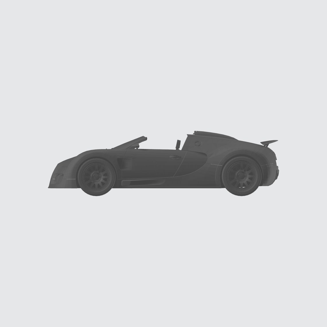 Bugatti Veyron 3D Stl File Iconic Cars Stl Super Car 3d Stl File 3D ...