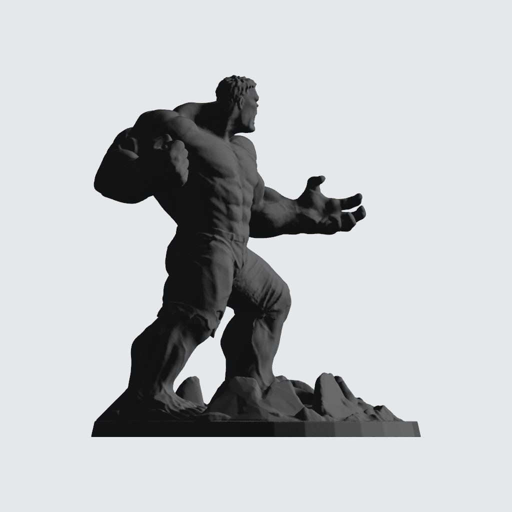 Hulk and Base 3d Stl Super Hero Stl File Ready to Print Models 3d ...