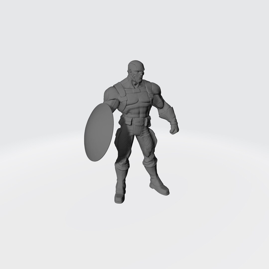 Captain America 3d Stl Super Hero Stl File Ready to Print Models 3d ...