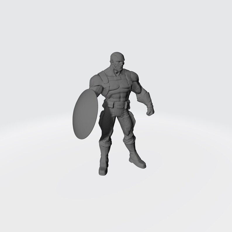 Captain America 3d Stl Super Hero Stl File Ready to Print Models 3d ...