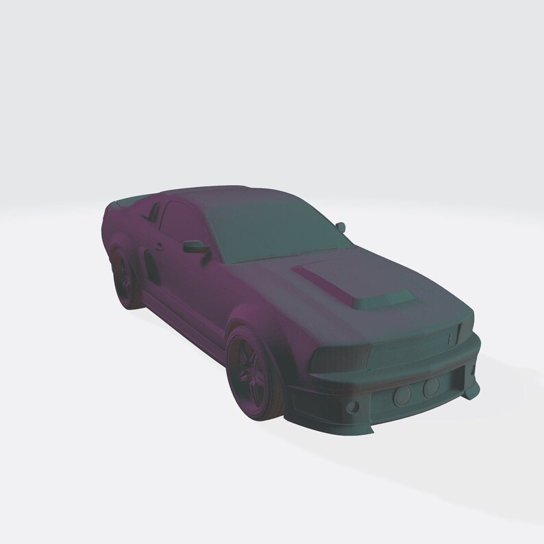 Ford Mustang Eleanor 3D Stl File Super Car 3d Stl File 3D Ready Model ...