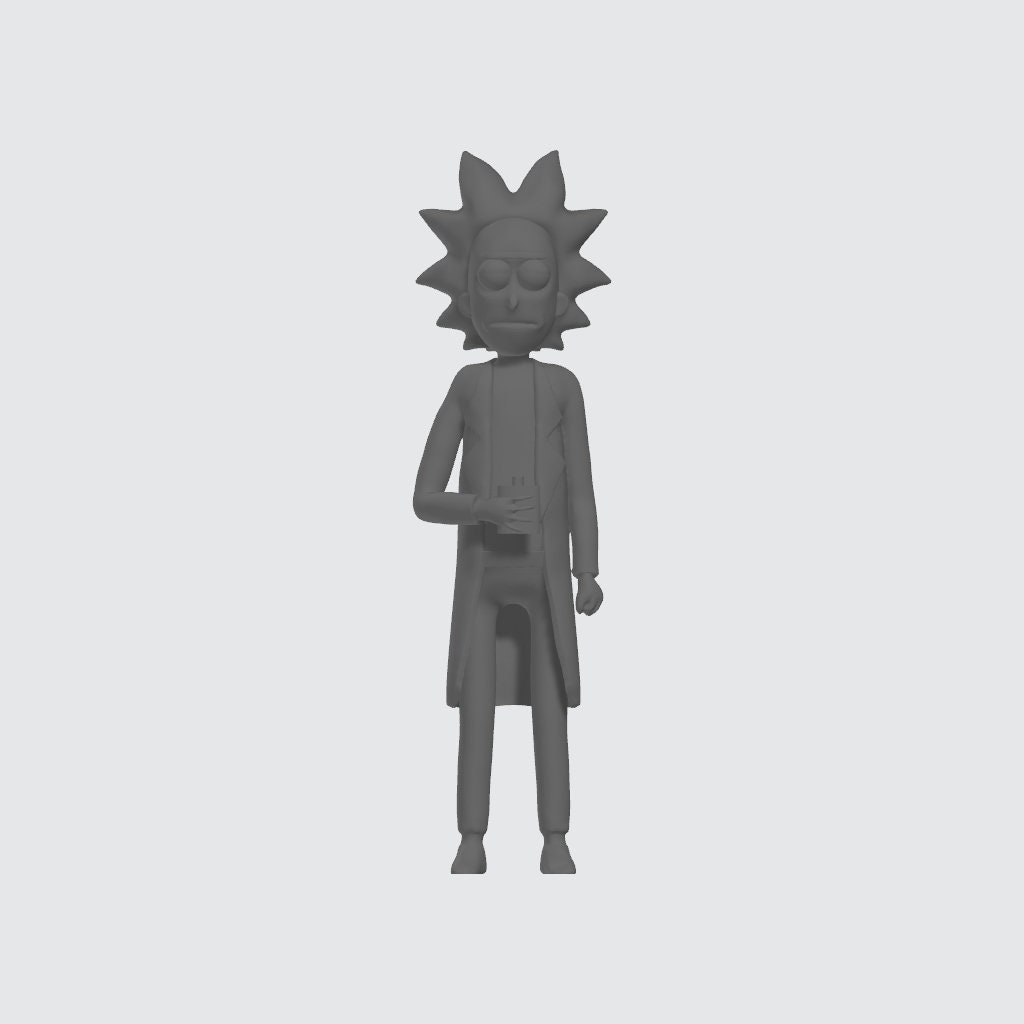 Rick 3d Stl File Rick and Morty Stl Ready to Print Models 3d Models 3d ...