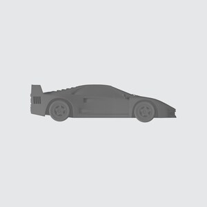 Ferrari F40 3D Stl File Iconic Cars Stl Super Car 3d Stl File 3D Ready ...
