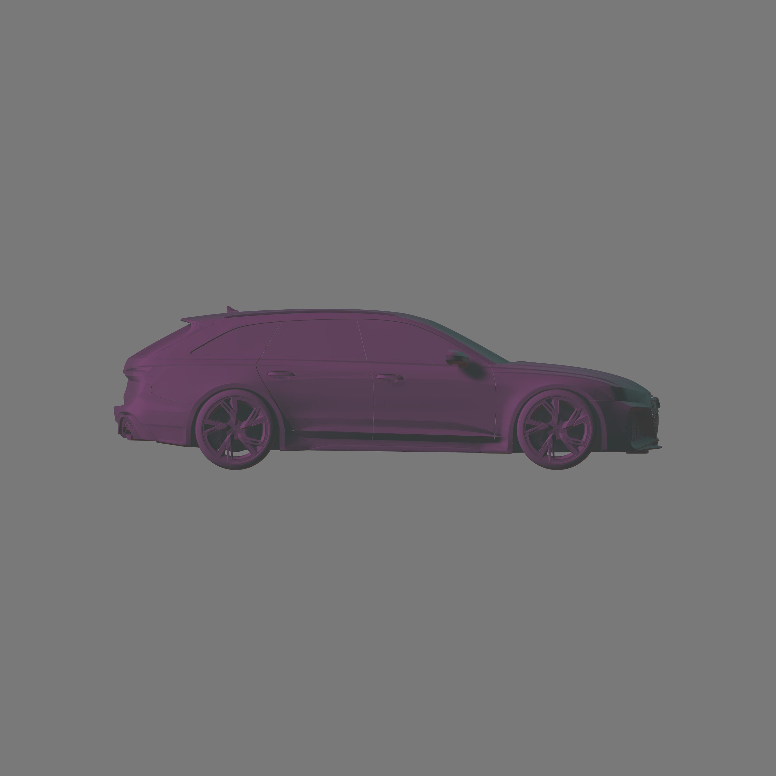 Audi RS6 3D Stl File Iconic Cars Stl Super Car 3d Stl File 3D Ready ...