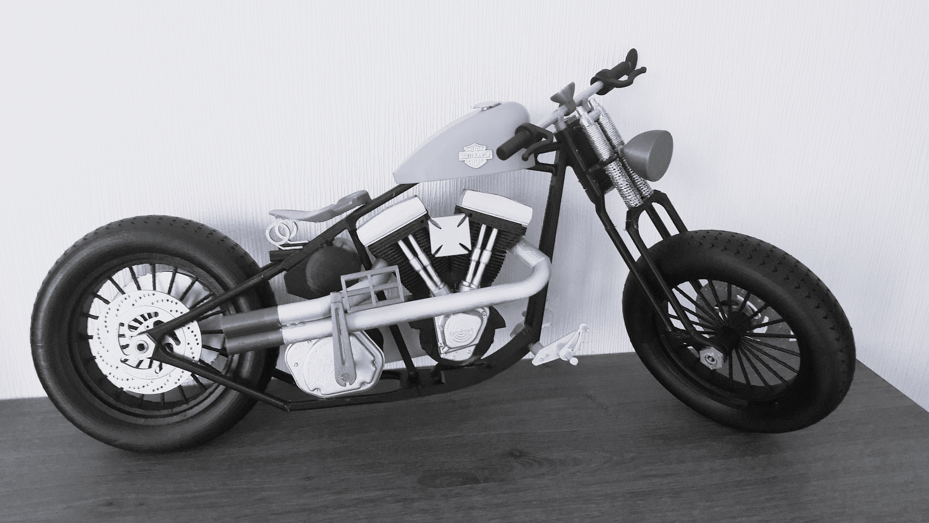 Harley Davidson Motorcycle 3D Stl File Iconic Cars Stl Harley Custom ...