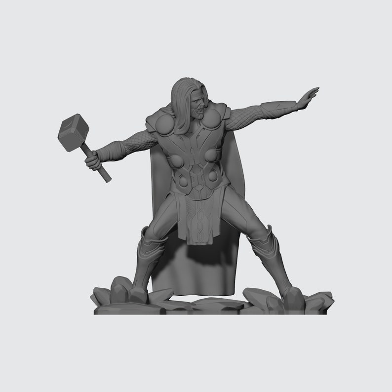 Thor 3d Stl File Super Hero Stl Ready to Print Models 3d - Etsy