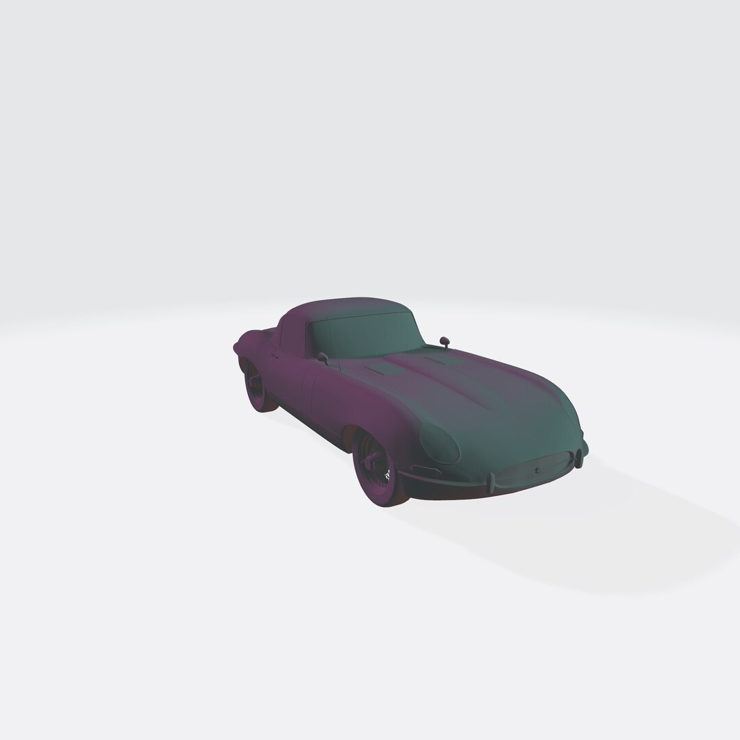 1966 Jaguar 3D Stl File Iconic Cars Stl Super Car 3d Stl File 3D Ready ...
