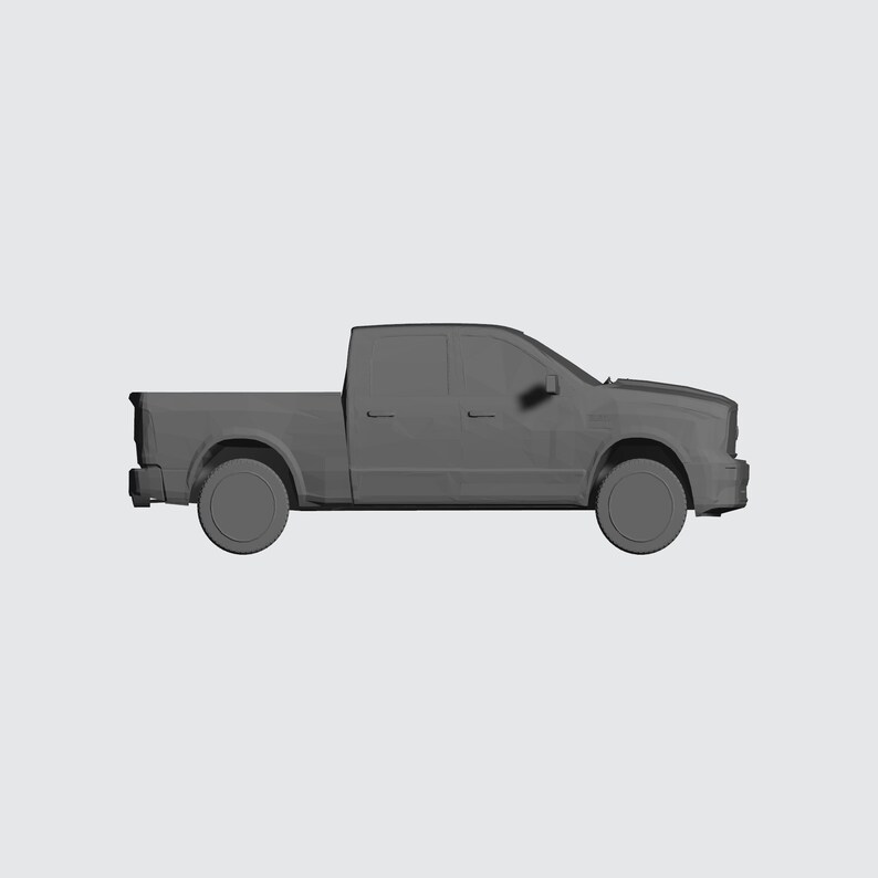Dodge Ram 3D Stl File Doge Ram Stl File Car 3d Stl File 3D Ready Model ...