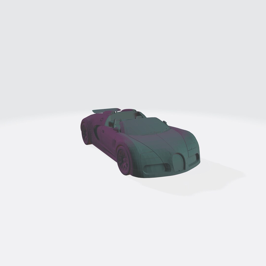 Bugatti Veyron 3D Stl File Iconic Cars Stl Super Car 3d Stl File 3D ...