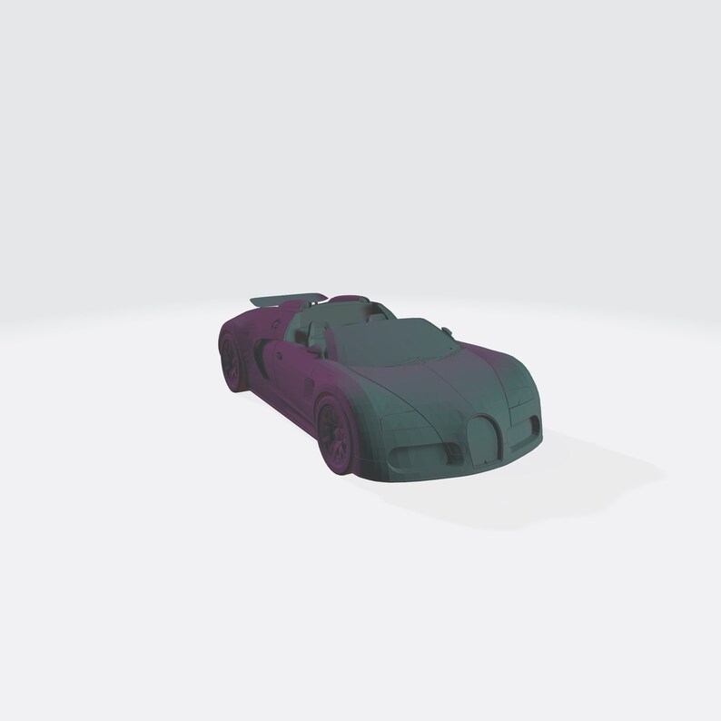 Bugatti Veyron 3D Stl File Iconic Cars Stl Super Car 3d Stl File 3D ...