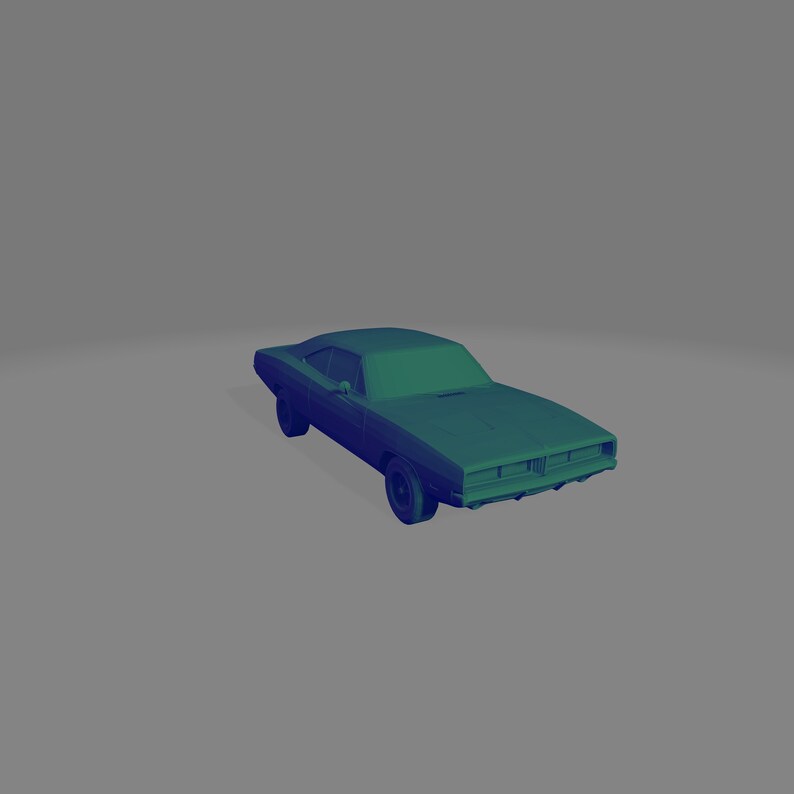 Dodge Charger 3D Stl File Iconic Cars Stl Super Car 3d Stl File 3D ...