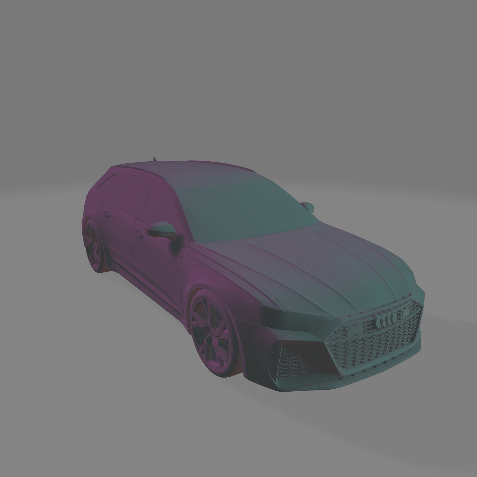 Audi RS6 3D Stl File Iconic Cars Stl Super Car 3d Stl File 3D Ready ...