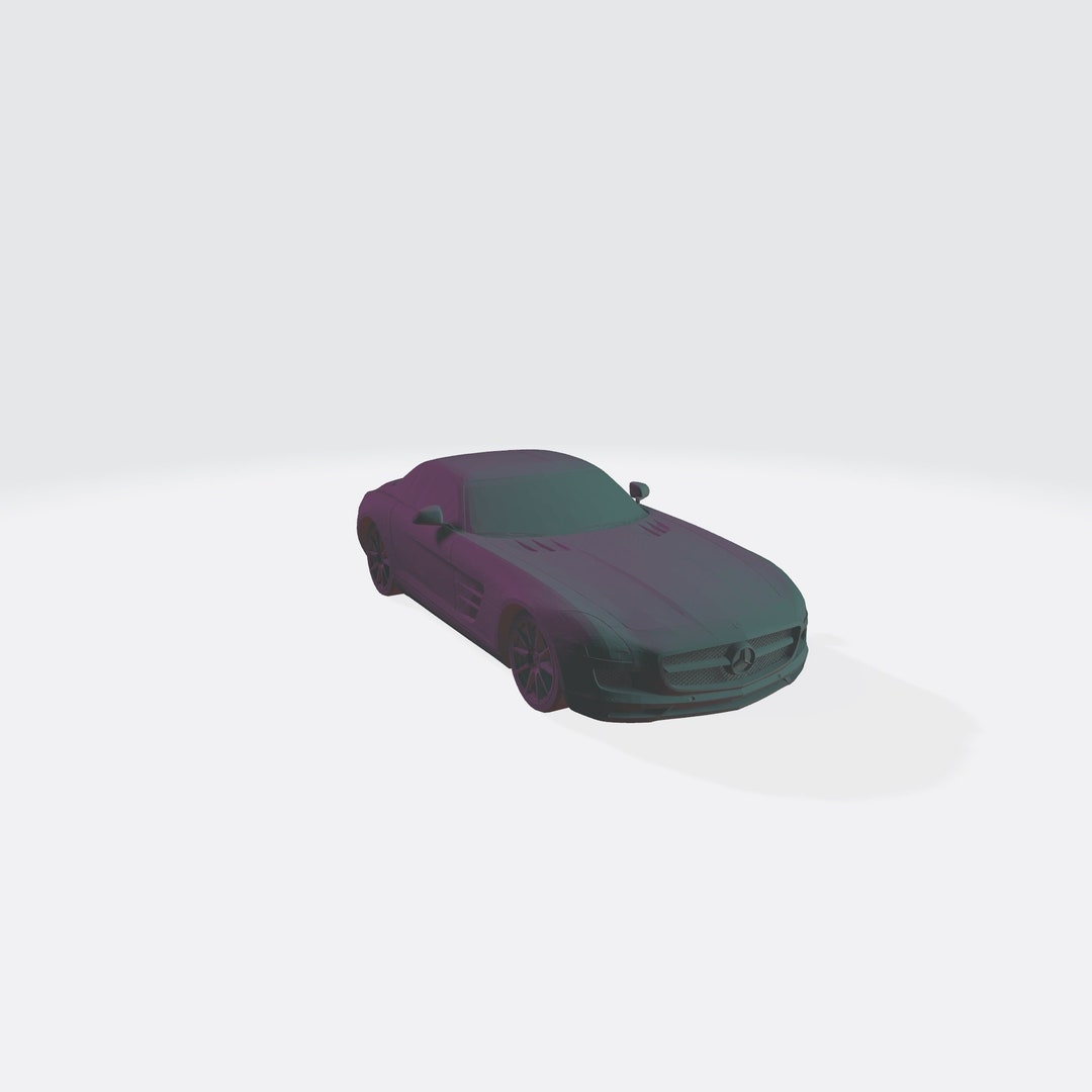 Mercedes SLS AMG 3D Stl File Iconic Cars Stl Super Car 3d Stl File 3D ...
