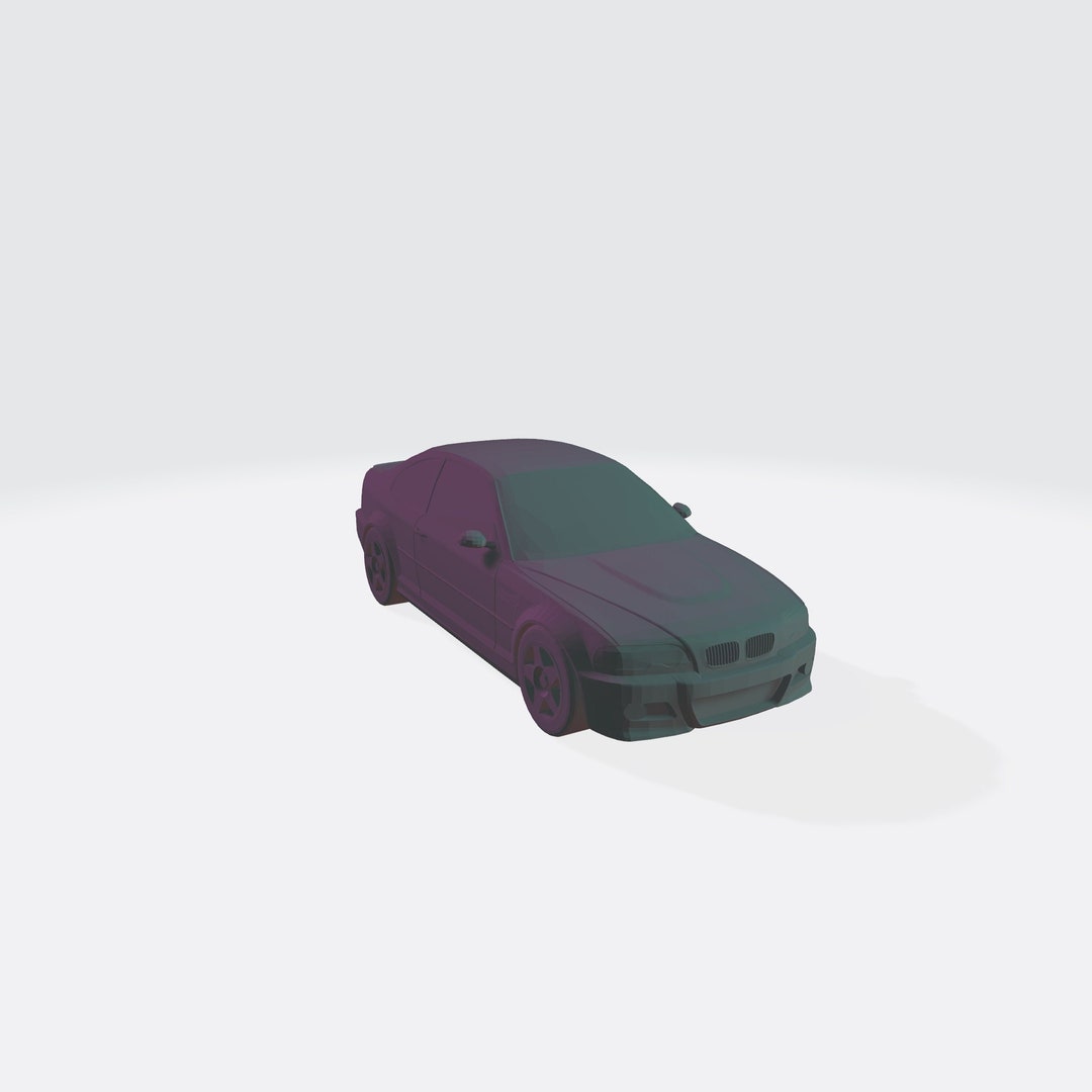 BMW M3 E46 3D Stl File Iconic Cars Stl Super Car 3d Stl File 3D Ready ...