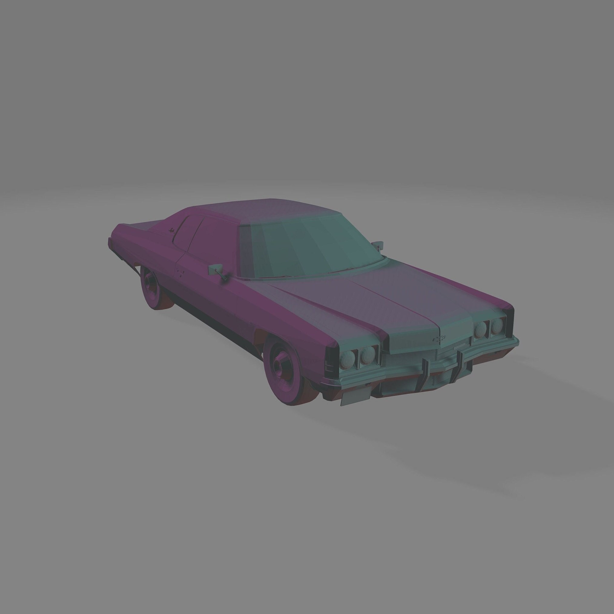 1972 İmpala 3D Stl File Iconic Cars Stl Super Car 3d Stl File 3D Ready ...