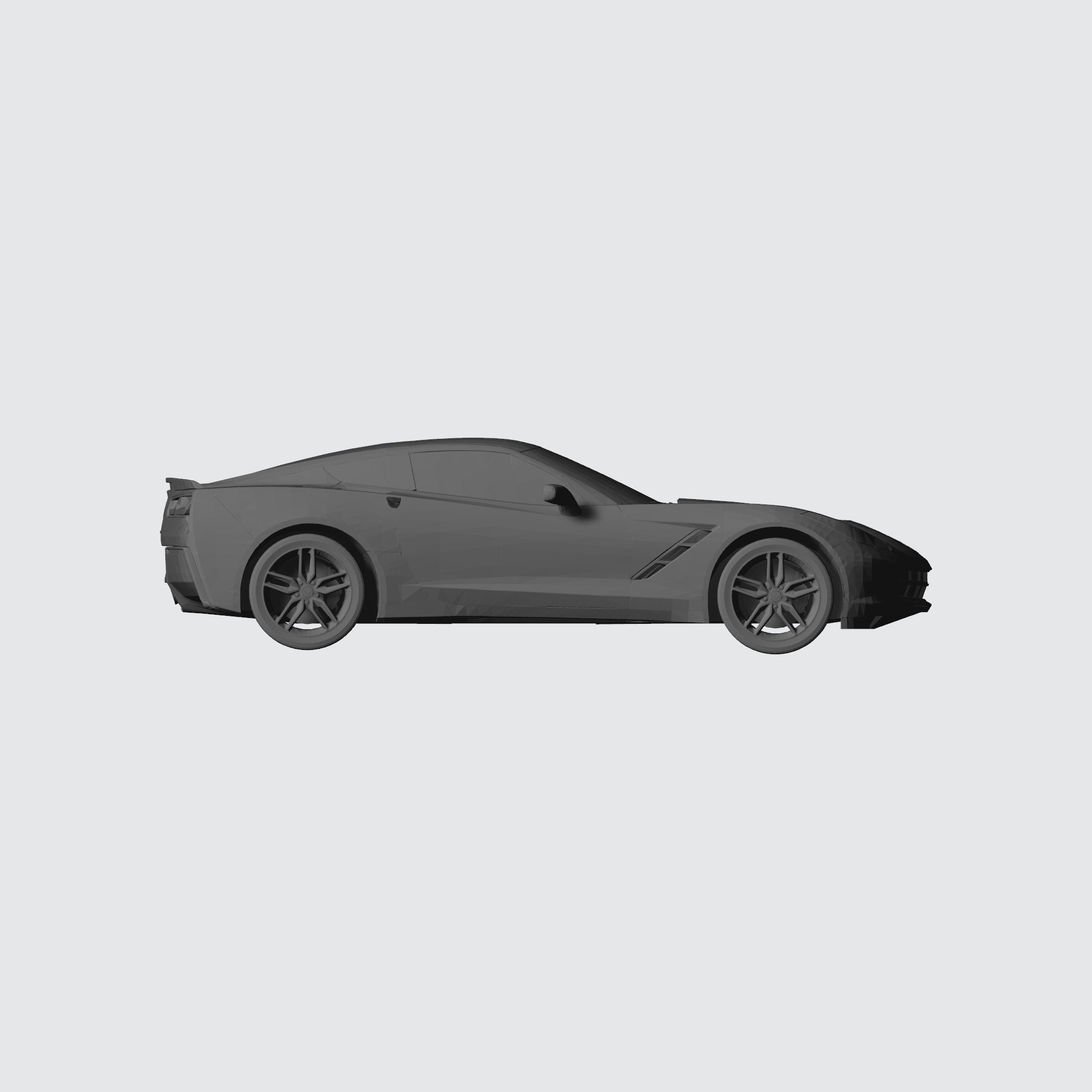 Chevrolet Corvette 3D Stl File Corvette Stl File Super Car 3d Stl File ...