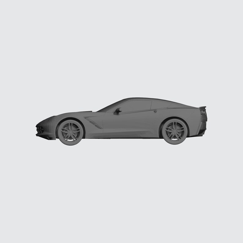 Chevrolet Corvette 3D Stl File Corvette Stl File Super Car 3d Stl File ...