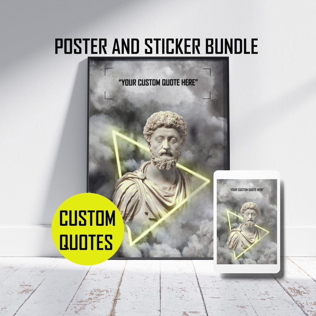 Stoicism Quote Poster Stoicism Quotes Stoicism Quote Print Gift Bundle ...